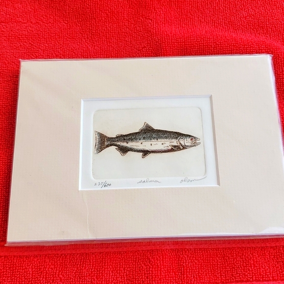 Fish painting | Art | Authentic Fish Etching | Poshmark